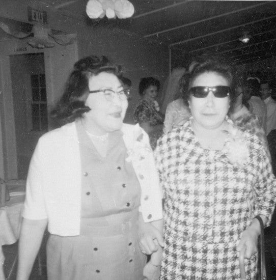 Pat Lindgren and Angela Lopaschuk, April 14, 1967. – Dawson City Museum